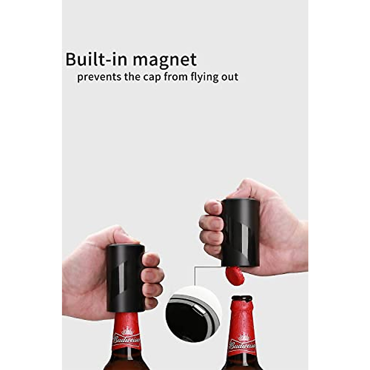 Hisip Electric Wine Opener, Battery Wine Bottle Opener Contains Beer Opener Wine Gift Set Automatic Corkscrew Electric Potable for Home Bar