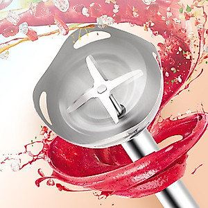 Electric Hand Blender, 550g Portable Hand Blender Mixer Stick With Easy Control Grip, Simple To Use Food Blender Hand Mixer For Smoothies, Puree Baby, Food And Soup