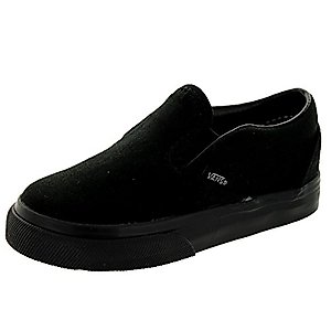 Vans Unisex-Child Classic Slip-ON-K, Black, 6 M US Toddler