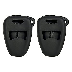 Keyless2Go Replacement for New Silicone Cover Protective Cases for Remote Keys FCC M3N5WY72XX OHT692427AA OHT692715A - Black - (2 Pack)