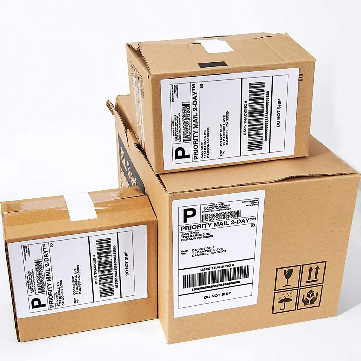 Phomemo Shipping Labels, 4x6 Thermal Labels, Compatible with USPS, Shopify, Amazon, Etsy, Ebay, DHL, UPS, FedEx, 500pcs/pack