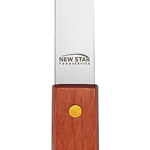 New Star Foodservice 59007 Stainless Steel Barbecue Tool Set with Solid Hard Wood Handles, Set of 4