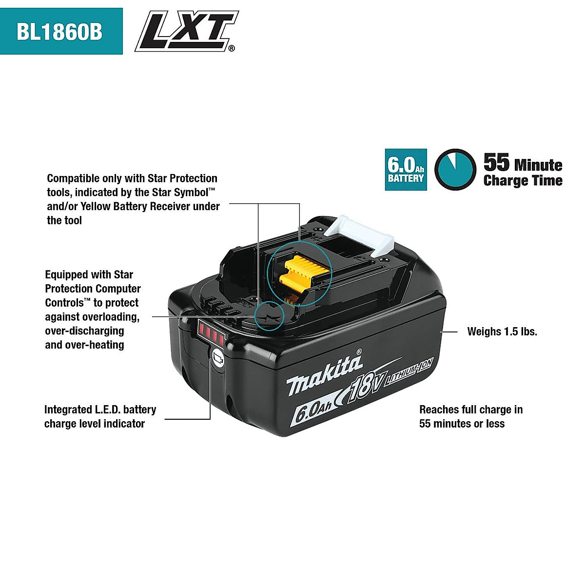 Makita XT288G 18V LXT® Lithium-Ion Brushless Cordless 2-Pc. Combo Kit (6.0Ah)