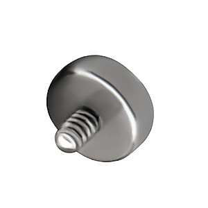 Pierced Owl Set of 3 16GA Flat Disc Titanium Internally Threaded Dermal Anchor Tops (3mm)