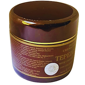 Tepezcohuite Cream (Tepezcobark), with Collagen (Colageno) & Vitamin E, 2.11oz, 60 gr, in E, 100% Natura, great for all skin concerns