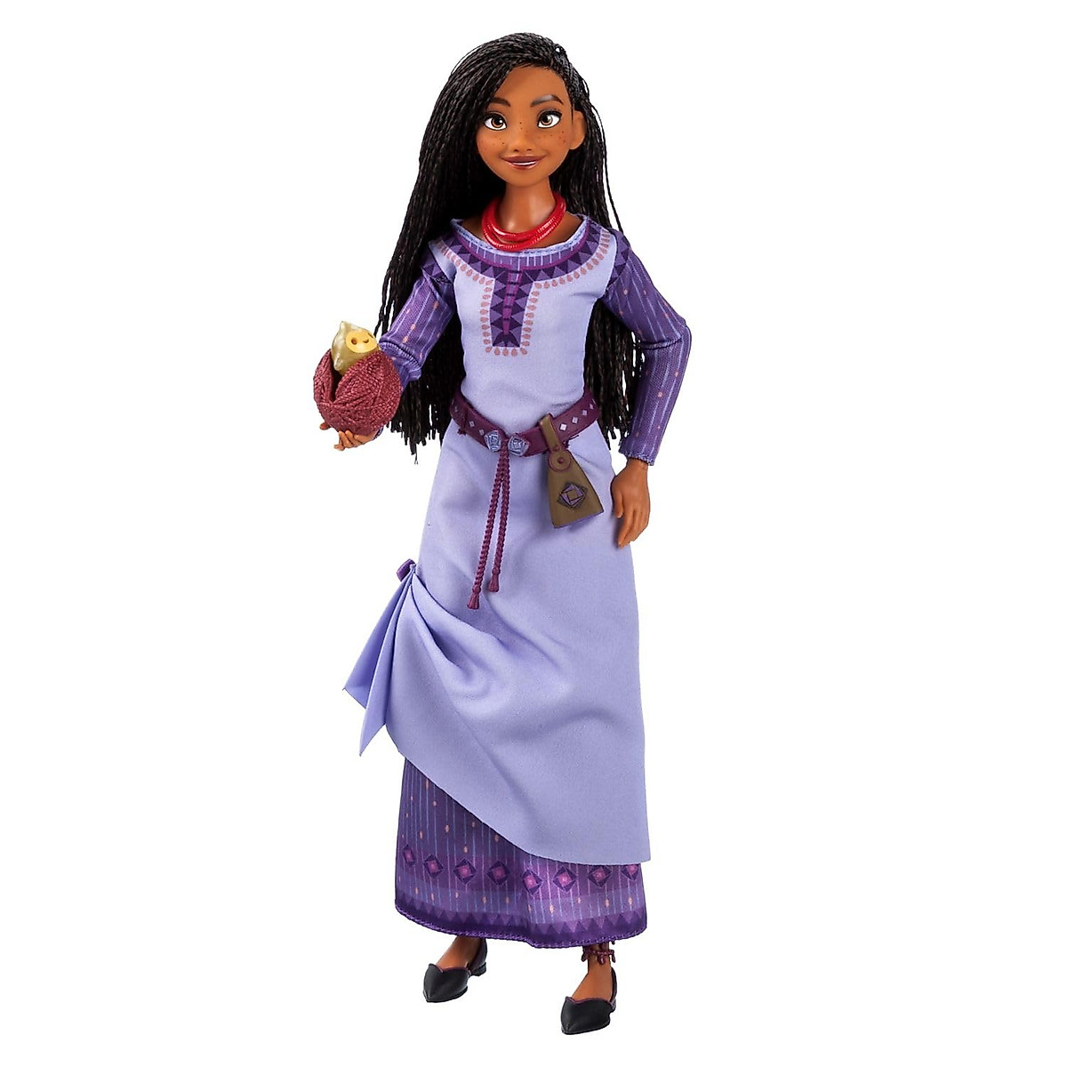 Disney Store Official Asha Singing Doll – Wish - 11 inch - Mesmerizing Melodies with Authentic Look - Interactive Music Play - Ideal Gift for Music Lovers & Collectors