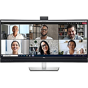 Dell C3422WE 34.1" QHD Wide 1440p WQHD Curved Screen Edge WLED LCD Monitor - 21:9 - Platinum Silver