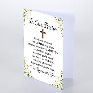 Pastor Appreciation Cards, Pastor Appreciation Gifts, Pastor Appreciation Gifts for Men, Appreciation Thank You Cards for Pastor, Ordination card, Pastor Anniversary Birthday Card, Christmas Stockings