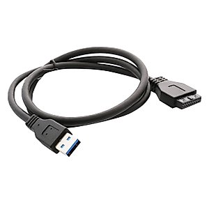 Syba Active 4 Port USB 3.0 Hub Panel for 3.5" Floppy Bay 19 Pin Header SATA Power SY-HUB20211