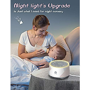 Dreamegg D1 Pro White Noise Sound Machine, 3-in-1 Baby Soother Sound Machine Separate Night Light, 29 HiFi Sounds, Noise Machine for Sleeping & Relaxation for Adults Baby Registry Gift (D1 Upgraded)