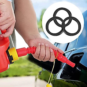 AITRIP 10 Pieces Replacement Gas Gaskets Gas Can Spout Gaskets Fuel Washer Seals Rubber Fuel Can Spout Seals Compatible with Most Gas Can Spout