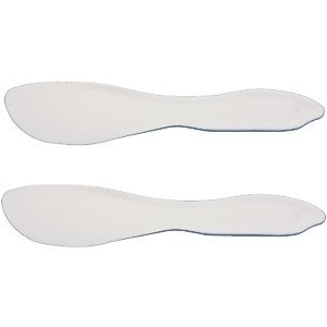 LINDEN SWEDEN Multi Purpose Spreaders Set of 2, White - Versatile Butter Knife for Soft Cheese, Peanut Butter, Frosting and More - Safe for Kids - BPA-Free and Dishwasher-Safe - Made in Sweden
