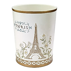 Avanti Linens Paris Botanique Collection, Wastebasket, Multicolor