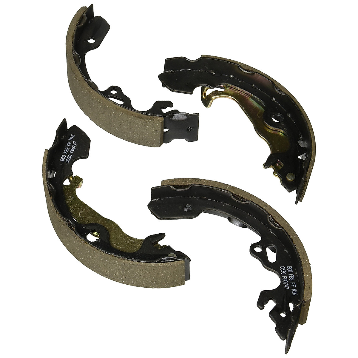 BOSCH BS747L Blue Drum Brake Shoe Set - Compatible With Select Ford Focus; REAR
