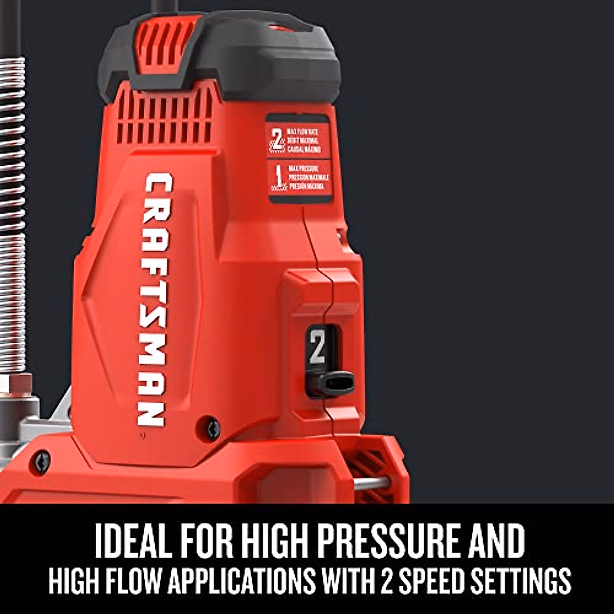 CRAFTSMAN V20 Grease Gun Kit, Cordless, 40" Hose, 10,000 Max PSI, Battery and Charger Included (CMCGG001D1)