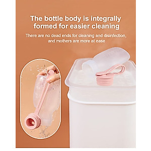 Reusable Milk Storage Bags Breastmilk -Leak Proof Breast Milk Bag 8oz/240ml Great for Traveling/On The Go Pumping- Reusable Baby Food Pouch Pink+Green 2PCS