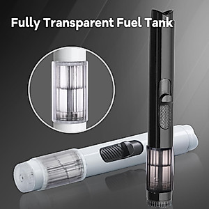 Luxgaze Torch Lighters 2 Pack Butane Lighter Refillable Jet Flame Lighter Adjustable Gas Torch Lighter Windproof Pen Torch Long Lighter Multipurpose for Camping Candle Grill BBQ(Butane Not Included)