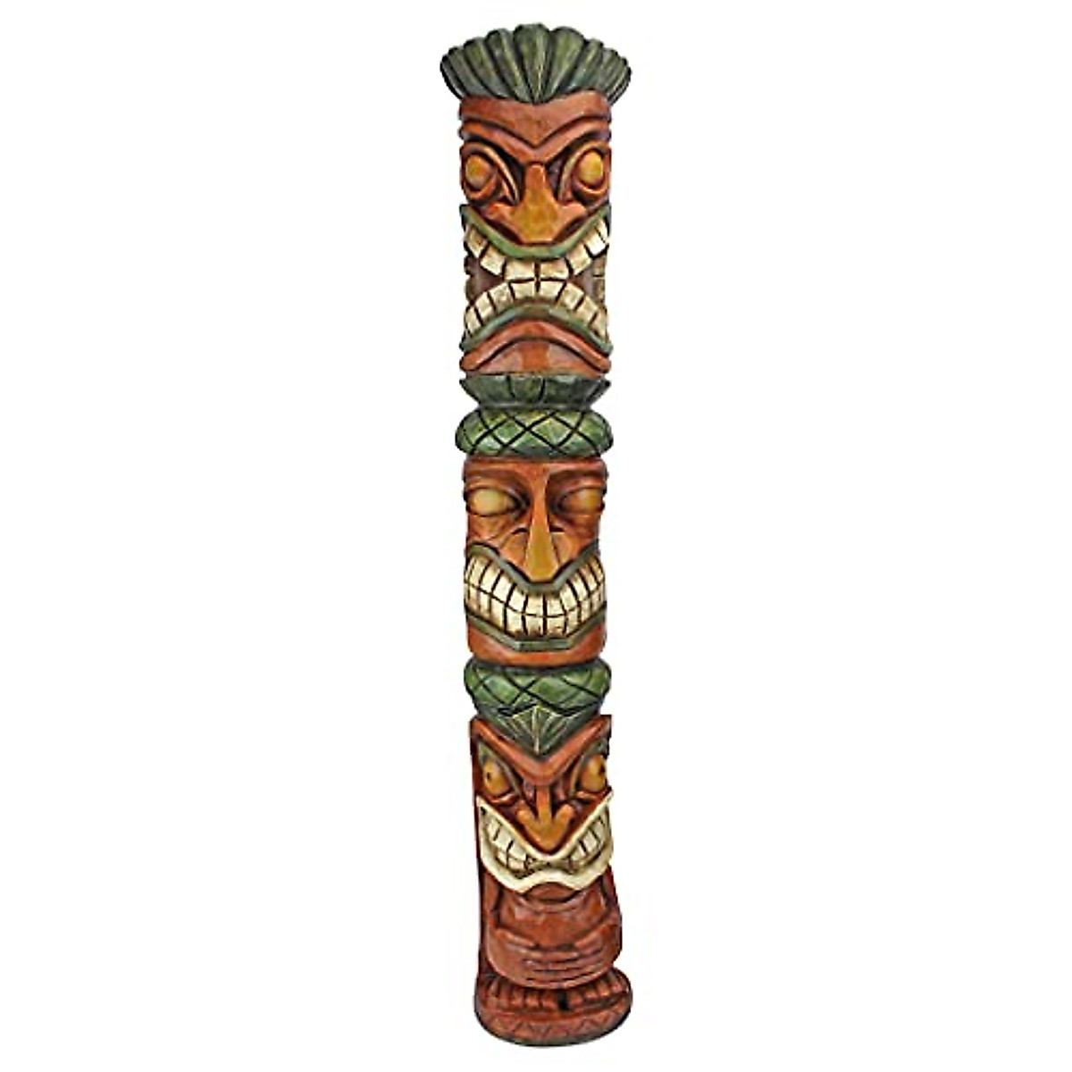 Design Toscano CS22670 Aloha Hawaii Tiki: Moai Haku Pani Sculpture, 5.5"D x 5.5"W x 31"H, woodtone