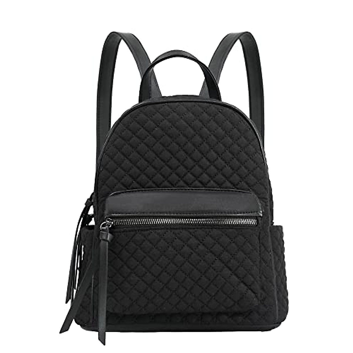 ANNASPEAK Women's Fashion Backpack Purse Satchel Handbags and Shoulder Bag PU Leather Travel bag (Quilted Black, Medium)