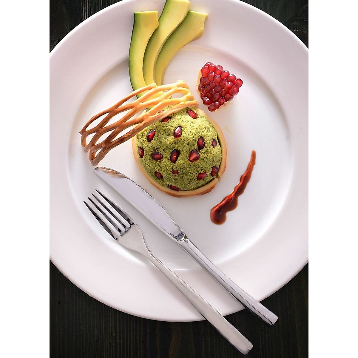 DANIALLI 80 Piece Silverware Set For 16, 18 10 Stainless Steel Silverware Set, Modern Sleek Flatware Set Includes Knife/Fork/Spoon & Long Teaspoon/Salad Fork Mirror-Polished & Dishwasher Safe Cutlery