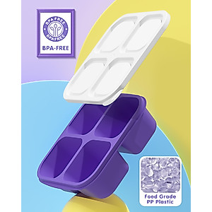 5 Pcs Bento Snack Containers, Reusable 4 Compartment Divided Food Storage Containers, Divided Lunchable Container for School, Work and Travel (5 Color)