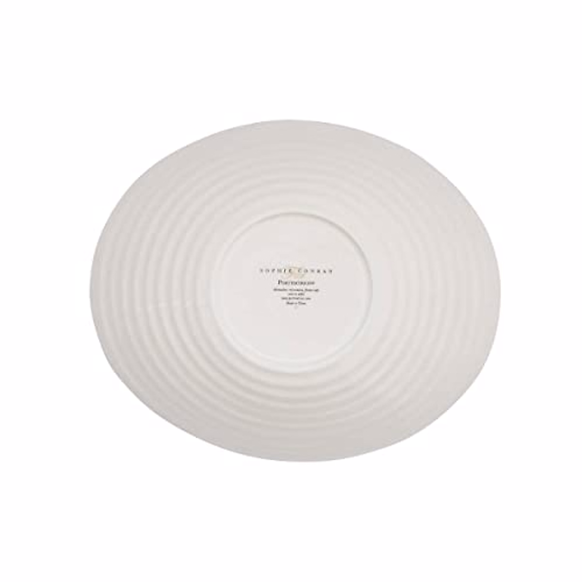 Portmeirion Sophie Conran White Small Salad Bowl | 9.5 Inch Serving Bowl for Salad, Pasta, and Fruit | Made from Fine Porcelain | Dishwasher and Microwave Safe