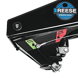 Reese 94920 Goose Box 5th Wheel Pin Box, Air Ride, 20,000 lbs. Capacity, Compatible with Lippert (1621, 1716, 0719), Fabex PB 600 Series, Rhino, Black
