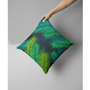 iiRov Summer Design Ink-Fuzed Decorative Throw Pillow - Retro Summer Jungle v1