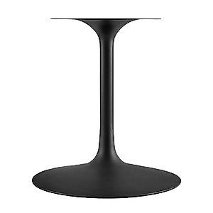 Modway Lippa Oval Artificial Marble 78" Dining Table, Black Black