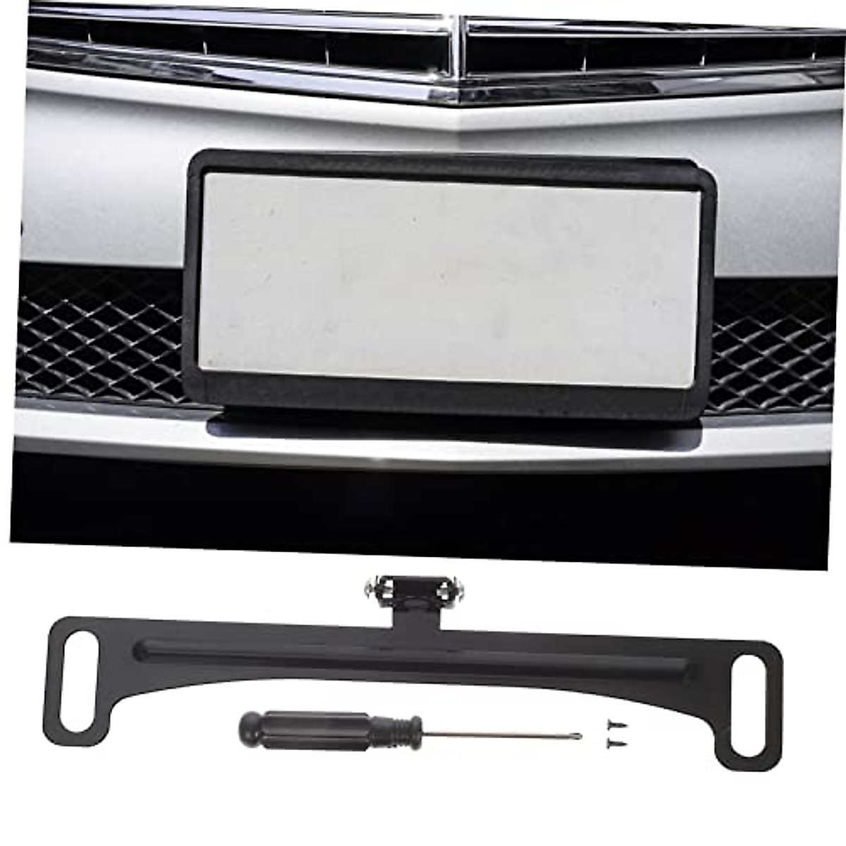 Milisten License Plate Mount 2pcs Mirror License Dash Backup Metal Bracket for Rearview Cam Accessory Automotive View Camera Mount Car Plate Rear Accessories Holder Reverse Dash Cam Mount