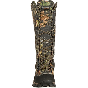 ROCKY Lynx Waterproof Snake Boot, Mossy Oak Break Up, Size 10.5(ME)