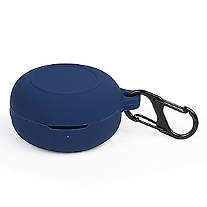METEQI Silicone Protective Case Compatible with LG Tone Free FN7/FN6/FN5/FN4 (Navy Blue)