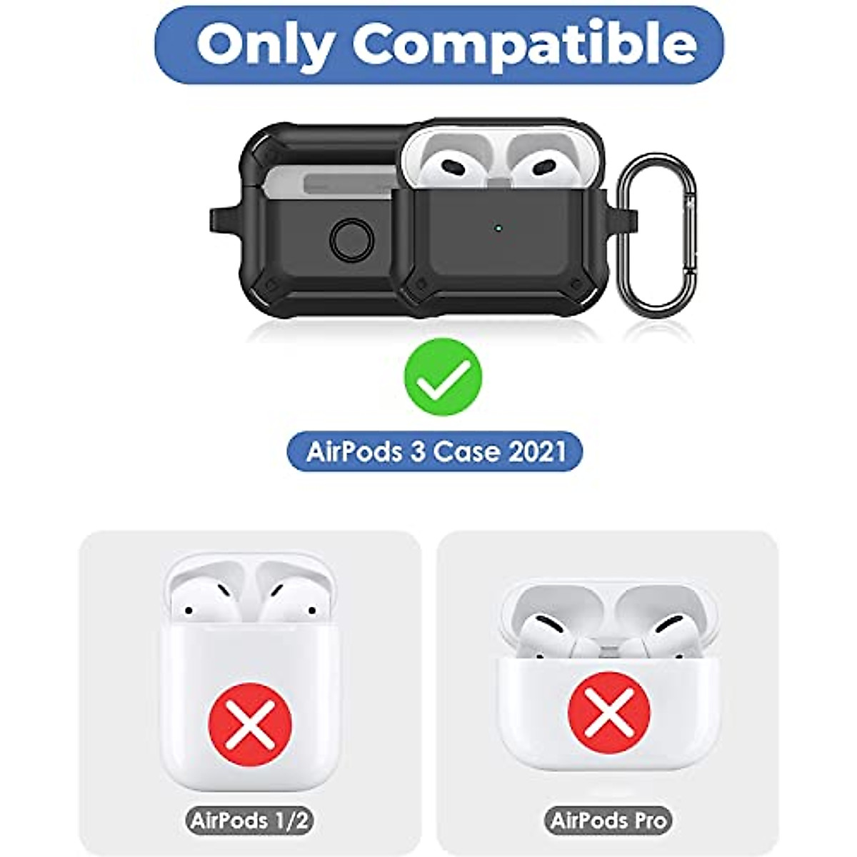 Jackpot Wireless Designed for Apple AirPods 3 Case 2021, Bear Plush Doll Cute 3D Cartoon AirPods 3rd Gen Cover Hooks Button Earphone Headphone, Shockproof Anti-Fall and Dustproof Protective (Bear)