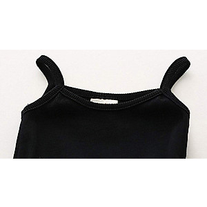 BGIRNUK Baby Girl Tutu Dress Toddler Sleeveless Tutu Dress Infant Tulle Dresses 580 Black 6T