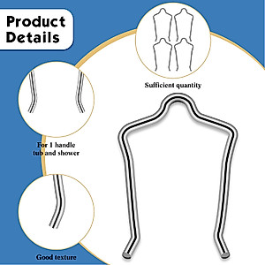 Honoson Qunclay 4 Pieces 96914 Retainer Clip Compatible with 1222 Faucet Value, Cartridge Removal Tool for One-Handle Posi Temp Tub Shower Faucet Cartridge Replacement