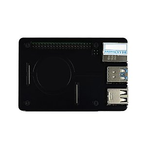 waveshare Lightweight Aluminum Alloy Case for Raspberry Pi 4 with CNC Precise Processing and Sand Blasting Finish Nice & Durable