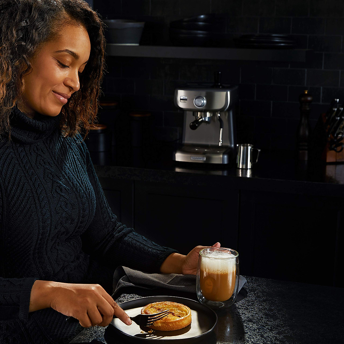 Calphalon BVCLECMP1 Temp iQ Espresso Machine with Steam Wand, Stainless