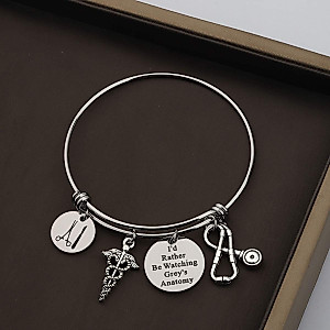 ENSIANTH I’d Rather Be Watching Bracelet Gift for for Fans You are My Person Gift (Anatomy BR)