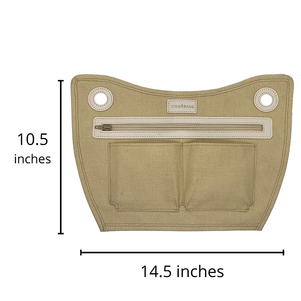 BuildABagg MauiBagg: Customize Your Large, EVA, Multipurpose Tote. Create Your Own Style. Washable, Open Tote Bag for the Beach, Boat, Pool & Sports. Tip-Proof & Fade Resistant (Black)