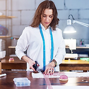 Lusofie Sewing Ruler, 2 Pcs Plastic L Square Ruler, Framing Ruler, Clear Sewing Ruler for Tailor Craft Tool, Drawing Measuring Supplies (8.46x8.46 inch, 21.5 cm length)