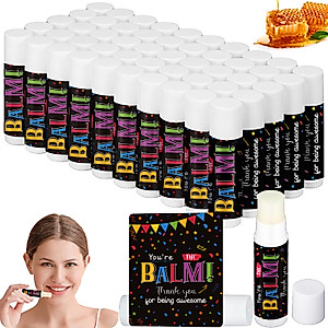 Siifert 50 Inspirational Gifts Lip Balm Bulk for Women Teachers Nurses Mother Coworkers Friends Employee Appreciation Gifts Thank You Gifts Bulk Baby Shower Wedding Bridal Lip Balm Party Favors