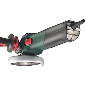 Metabo 4-1/2-Inch / 5-Inch Variable Speed Angle Grinder, 2,000-7,600 RPM, 14.5 Amp, Electronics, Slide Switch (Locking), Safety Clutch, M-Quick Wheel Change, WEV 17-125 Quick Inox, 600517420, Green