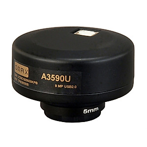 OMAX 9.0MP USB Digital Camera for Microscope with 0.01mm Calibration Slide (Windows/Mac/Linux)