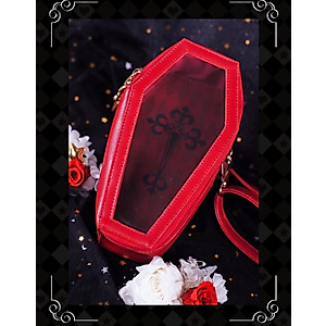 GK-O Banpaia Vampire Coffin Ita Bag Carriers For GSC OB11 Molly Bjd Doll Bed Lolita Fashion (Black)