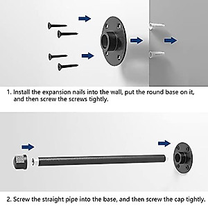 4 Pcs 12 Inch Industrial Pipe Clothing Racks, Wall Mount Garment Racks For Hanging Clothes, Diy Pipe Shelf Bracket, Small Heavy Duty Clothes Racks For Indoor And Boutique Store Clothing Display-A