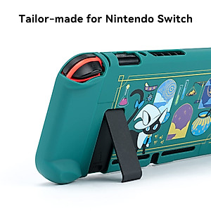 GeekShare Protective Case Slim Cover Case Compatible with Nintendo Switch - Shock-Absorption and Anti-Scratch Skin Case for Switch - Alchemy Cat (for Regular Switch)