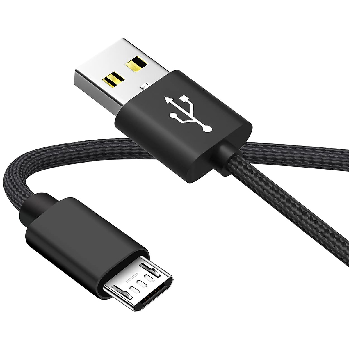 Micro USB Cable Braided,Micro B Charging Cable for Compatible Samsung Galaxy S7 Edge/S6/S4/S3,Note,J3,J5,LG G3 G4,Android Charger Cord for Motorola,Sony,HTC