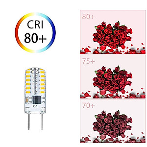 TAIYALOO G8 LED Bulb Dimmable 3W Equivalent to G8 Halogen Bulb 20W-25W, T4 JCD Type Bi-Pin G8 Base, AC 120V G8 Bulb Warm White 3000K for Under Cabinet Light, Under Counter Kitchen Lighting (10 Pack)