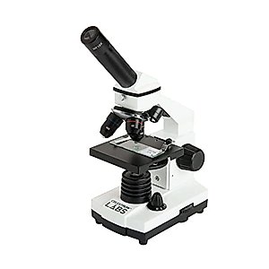 Celestron – Celestron Labs – Monocular Head Compound Microscope – 40-400x Magnification – Adjustable Mechanical Stage – Includes 10 Prepared Slides
