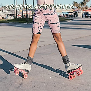 KEREDA Slouch Socks Women Knee High Scrunch Scrunchie Socks 3 Pairs Size 6-11 Black-Grey-White